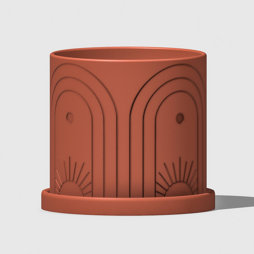 3D Printed Sun Planter – Well Rooted Plants